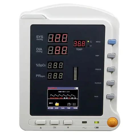 Display Nibp Spo2 Temp Monitoring Device Tft Display Patient Monitor Patient Monitoring And