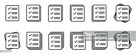 체크리스트 벡터 아이콘입니다 목록 아이콘입니다 문서 아이콘입니다 그래픽 및 웹 디자인을 위해 흰색 배경에 고립 된 검은 색 그림 긴급 개념에 대한 스톡 벡터 아트 및 기타