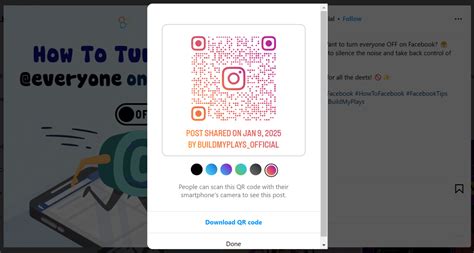 How To Create QR Codes on Instagram (2025 Guide) - Build My Plays