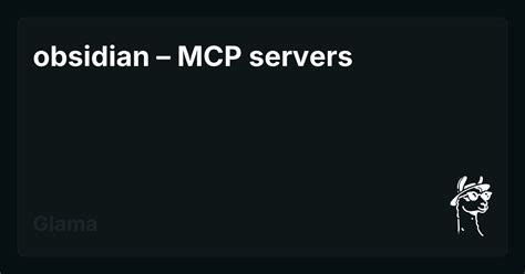 Obsidian Mcp Servers Glama