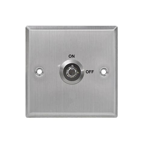 Stainless Steel Key Switch Exit Button With On And Off