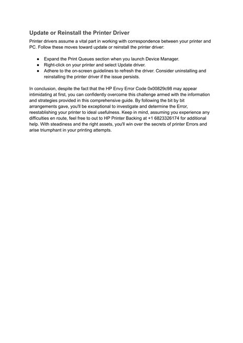 PPT HP Envy Error Code 0x00829c98 Fixed 1 6823326174 PowerPoint Presentation ID 13040070