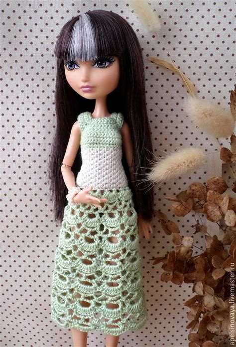 Купить Платье и жакет для кукол ЕАХ комбинированный одежда для кукол вязание… в 2024 г