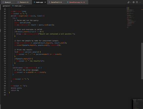 solved code the person h file person cpp file genepool h
