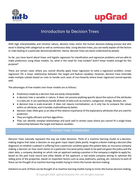 Notesdecisiontree Pdf Mean Squared Error Applied Mathematics