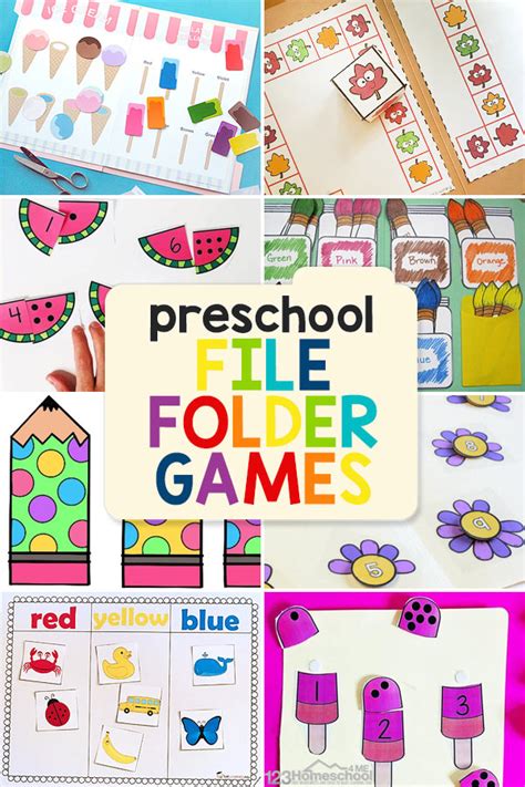 free file folder games printable