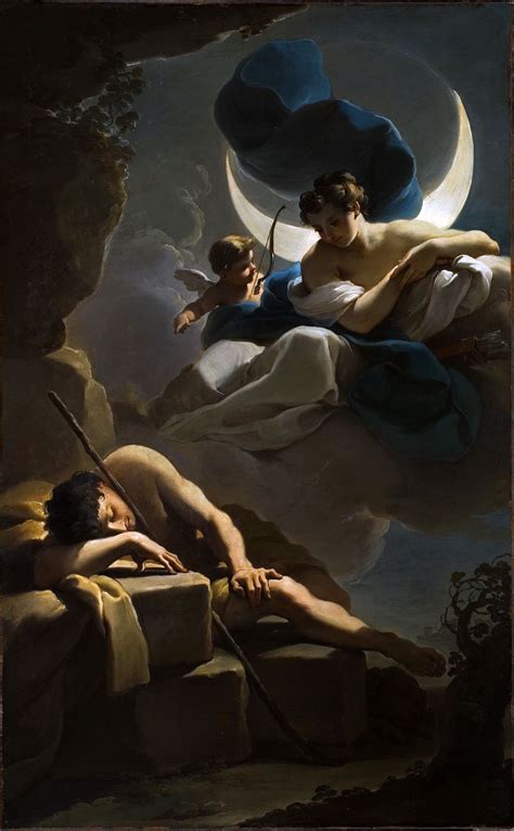 Selene And Endymion Ca 1770 By Ubaldo Gandolfi Italy Bologna 1728