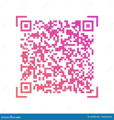 vector gradient qr code stock illustration illustration of computer