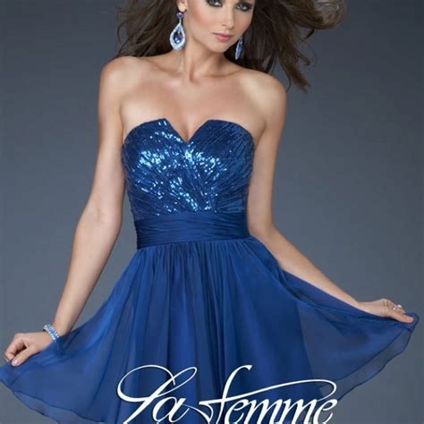Light Navy Blue And Sparkles Perf For Homecomingg Prom Dresses Short