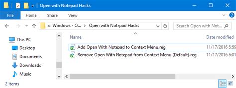 How To Add Open With Notepad To The Windows Context Menu For All Files