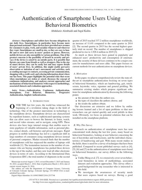 Authentication Of Smartphone Users Using Pdf Authentication