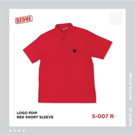Jual Logo Pdip Red Short Sleeve Shopee Indonesia