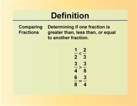 Equivalent Fractions Definition