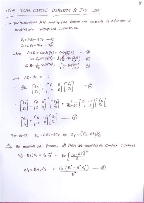 Power Circle Diagram Of Transmission Line Scheme Of A Main P