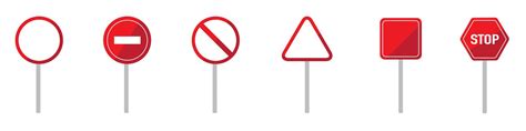 Premium Vector Road Signs And Street Traffic Highway Warning