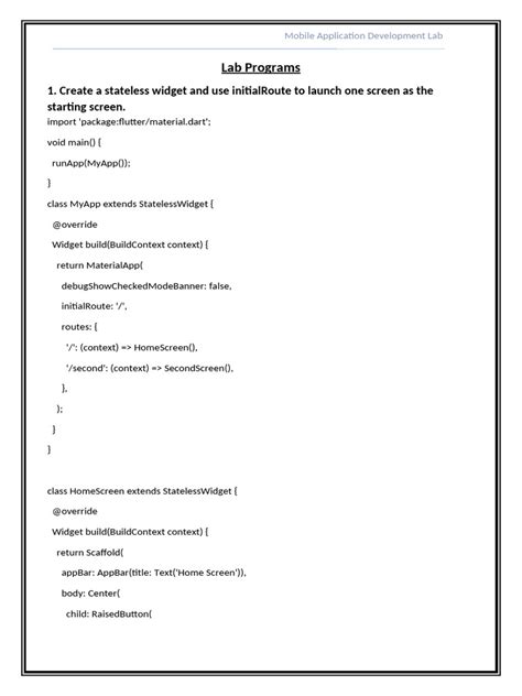 mobile application development lab programs pdf regular expression