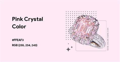Pink Crystal Color Hex Code Is Ffeaf3