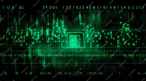 Premium Photo Data From A Digital Stream Or Binary Code On A Matrix