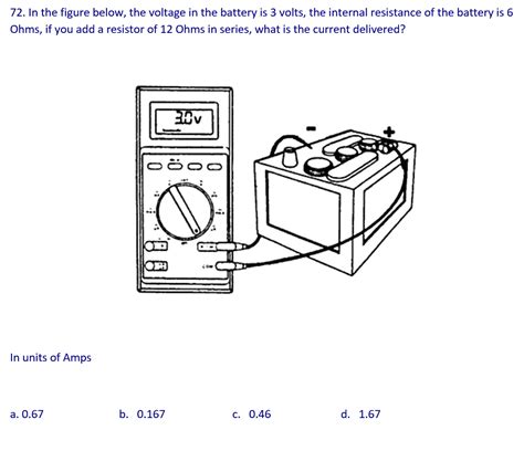 Solved In The Figure Below The Voltage In The Battery Chegg Com