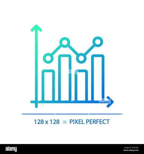 Combo Chart Gradient Linear Vector Icon Stock Vector Image And Art Alamy