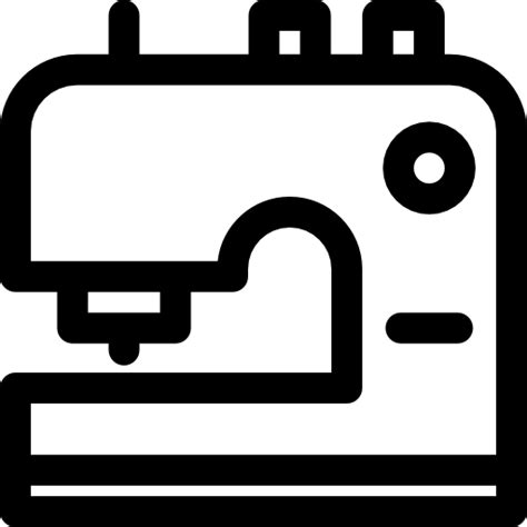 Sewing Machine Basic Rounded Lineal Icon