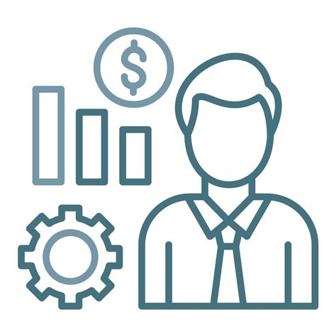 Trader Line Two Color Icon 16846567 Vector Art At Vecteezy