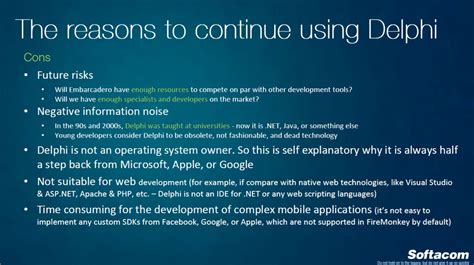 Mobile Apps Development Using Delphi Softacom