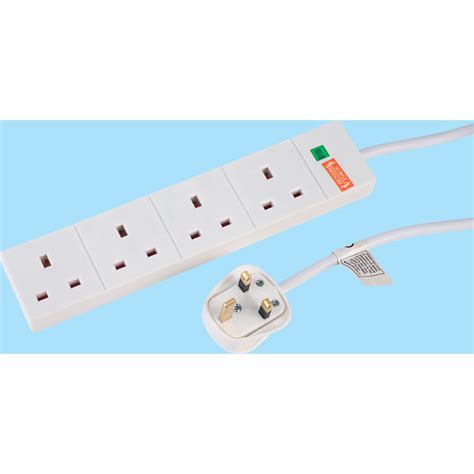 Trupower Rb 05m04spd 4 Way Trailing Socket 5m Lead Surge Protected