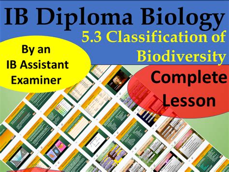 Ib Biology Topic 53 Classification Of Biodiversity Ppt Teaching