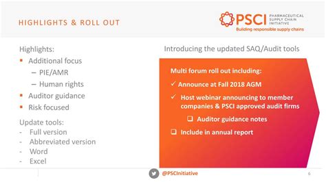 Psci Saq And Audit Report Template Update Ppt Download