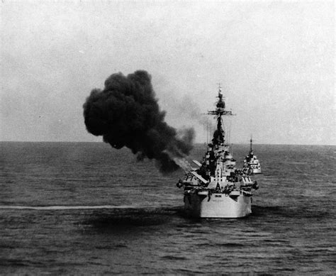 Uss Helena Fires Salvo At Chong Jin Korea