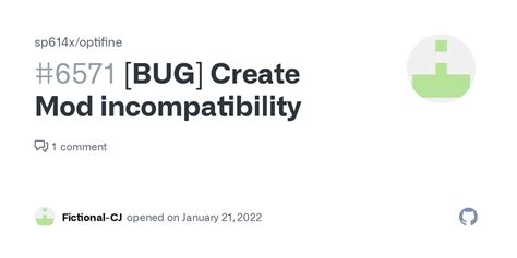 Bug Create Mod Incompatibility · Issue 6571 · Sp614xoptifine · Github