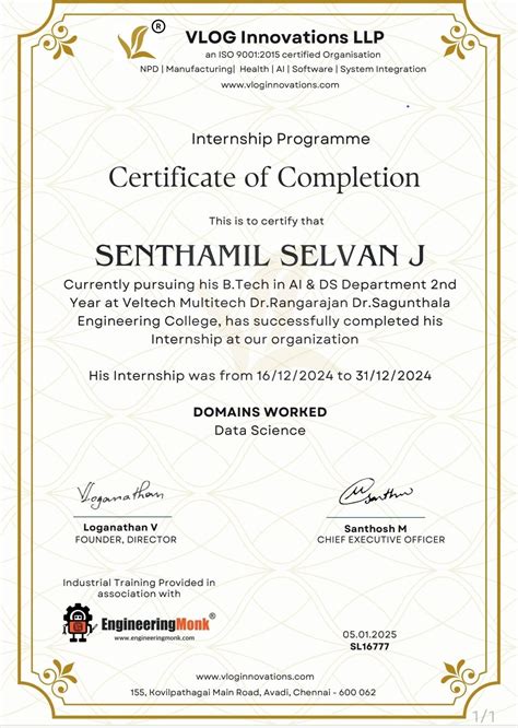 Datascience Powerbi Internship Industrialtraining Senthamil Selvanj