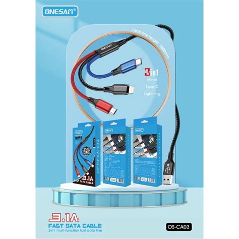 Jual Onesam Kabel Data Data Cable Os Ca03 Multifungsi 3 In 1 Fast