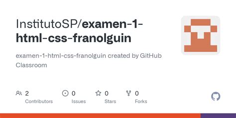 Github Institutospexamen 1 Html Css Franolguin Examen 1 Html Css