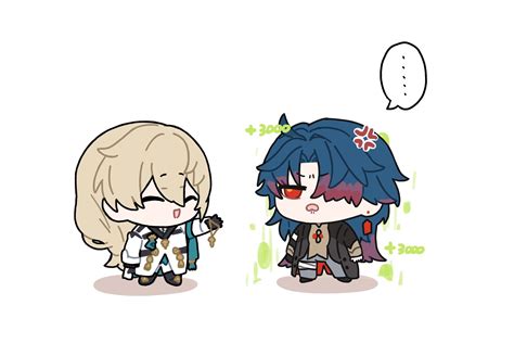 Blade And Luocha Honkai And 1 More Drawn By Omochibinta Danbooru