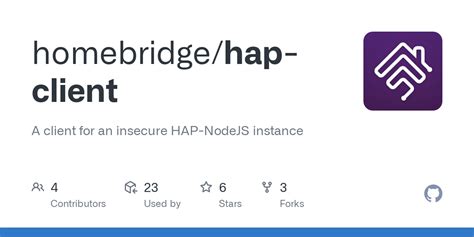 Github Homebridgehap Client A Client For An Insecure Hap Nodejs