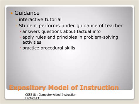 Introduction To Computer Aided Instruction Ppt