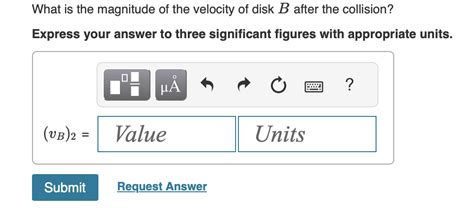 Solved What Is The Final Velocity Of Disk A In The