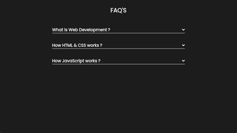 Responsive Faq Section