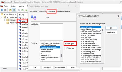 Ad Schema Erweiterung