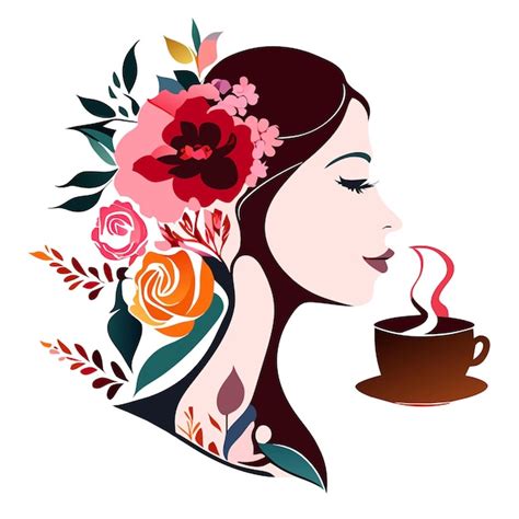 Premium Vector Watercolor Line Drawing Person Flower Hand Drawn