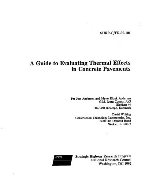 Pdf A Guide To Evaluating Thermal Effects In …