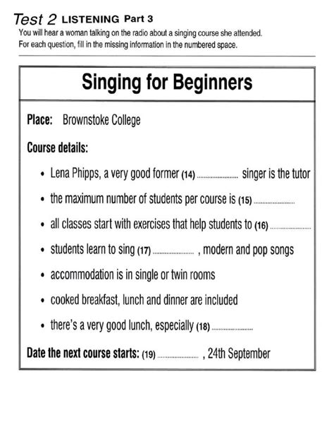 Listening Test 2 Part 3 Pdf