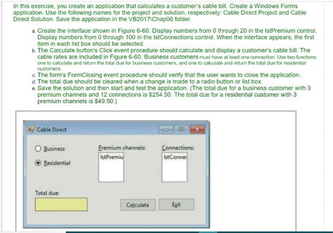 Solved In This Exercise You Create An Application That