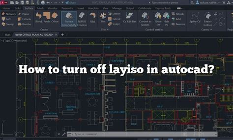 how to turn off layiso in autocad caddikt