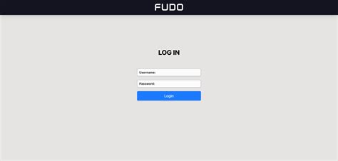 Logging Into The Access Gateway — Fudo Pam 51 Access Gateway