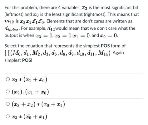 solved for this problem there are 4 variables x3 is the