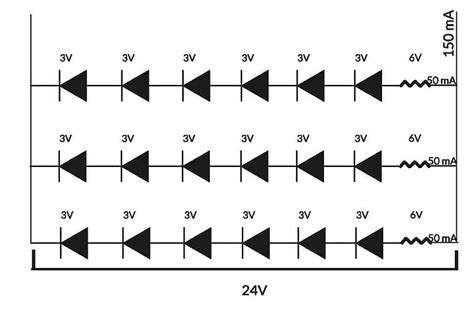 Led灯条内部原理图及电压信息 Ledyi Lighting Led灯条内部原理图及电压信息 Ledyi Lighting