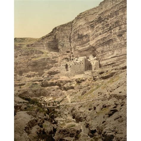 Print Convent Of Elijah And Brook Of Kerith Wady El Keit Holy Land